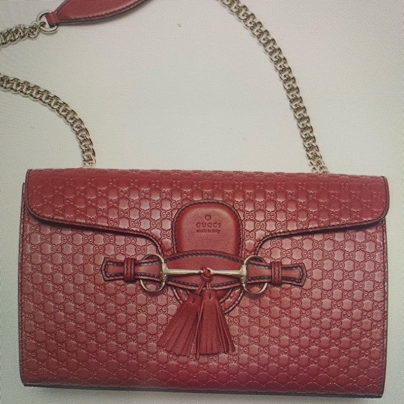 Gucci | Bags | Gucci Emily Micro Gg Burgundy Guccissima | Poshmark